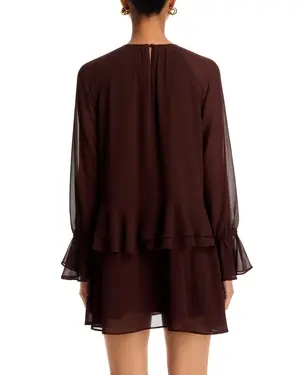 WAYF Faith Long Sleeve Mini Dress