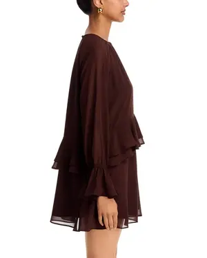 WAYF Faith Long Sleeve Mini Dress