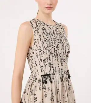 Max Mara Cotton Floral Midi Dress
