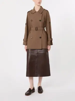 Max Mara Water-repellent Short Trench Coat