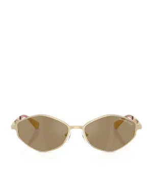 Michael Kors Coast Irregular Sunglasses - Gold