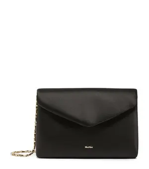 Max Mara Satin Clutch Bag - Black