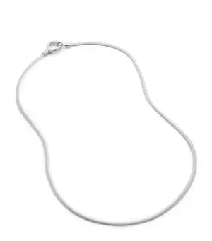 Monica Vinader Sterling Snake Chain Necklace - Silver