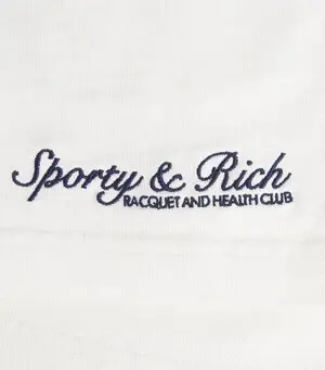 SPORTY & RICH Syracuse Embrdoidered Sweatshorts