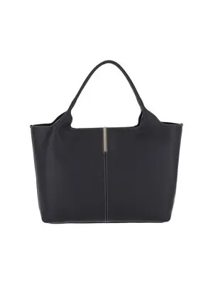 TOD'S Medium Leather Tote Bag - Black