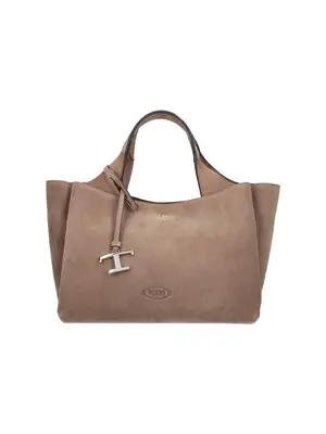 TOD'S Mini Suede Bag - Brown