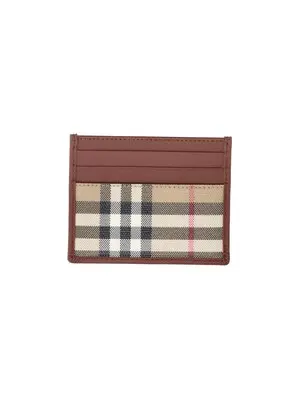 Burberry Cardholder "check - Beige