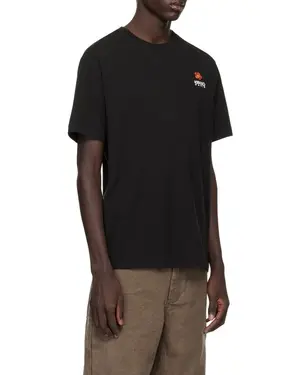 Kenzo Boke Flower Crest Logo Embroidered T-shirt