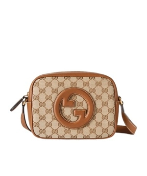 Gucci Gg Patch Blondie Mini Shoulder Bag - Beige/dark Brown