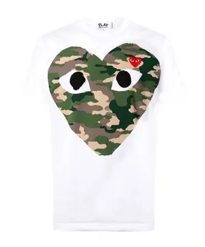Play Comme Des Garcon Short-sleeved T-shirt - White