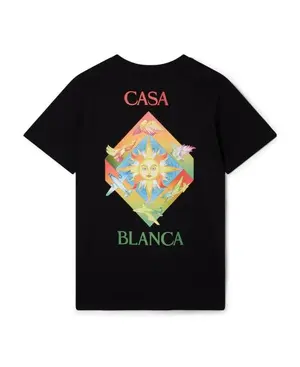 Casablanca Graphic Back-print T-shirt