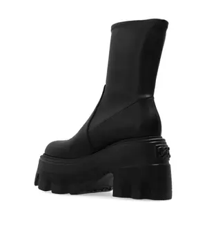 Casadei Round Toe Platform Boots