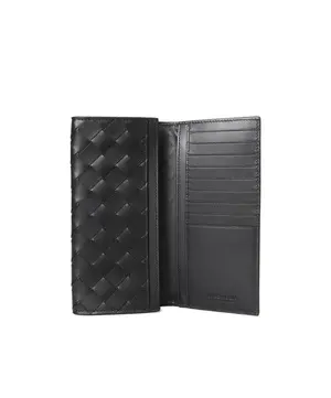 Bottega Veneta Intracciato Knitted Wallet