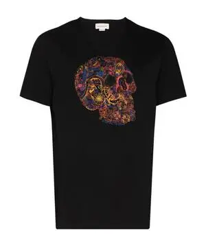 Alexander McQueen Skull Printed T-shirt - Black