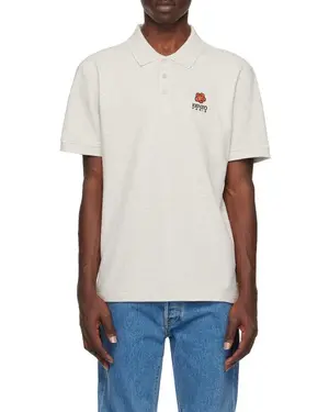 Kenzo Logo Embroidered Short-sleeved Polo Shirt