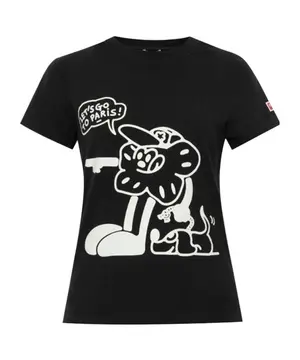 Kenzo Short-sleeved Graphic T-shirt - Black