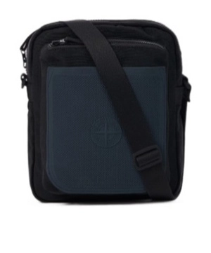Stone Island Zip Messenger Bag - Blue
