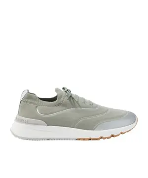 Brunello Cucinelli Knitted Sneakers - Gray