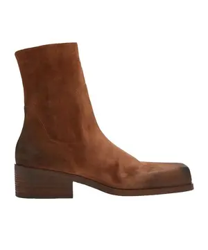 Marsèll Cassello Square Toe Zip Up Ankle Boots - Basalt