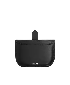 LEMAIRE Logo Clip Cardholder - Black