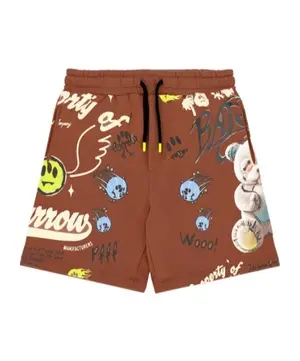 BARROW Print-detail Drawstring Shorts