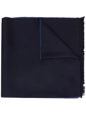 Emporio Armani Logo Embroidered Scarf