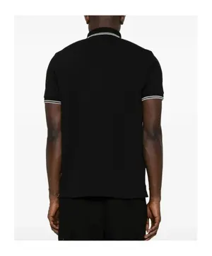 Stone Island Logo-patch Contrast-trim Polo Shirt