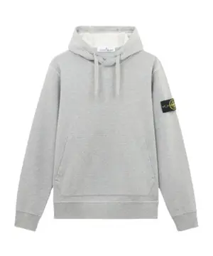 Stone Island Compass Badge Hoodie - Grey