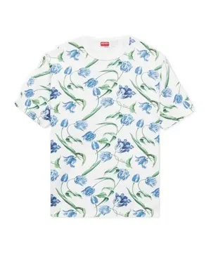 Kenzo Tulip' T-shirt In Cotton - White