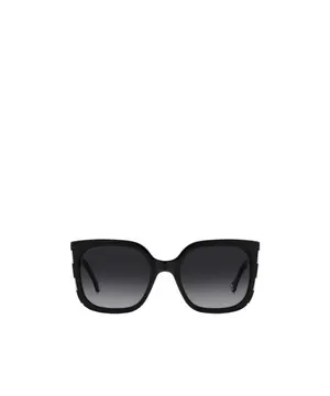 Carolina Herrera Square Frame Full Rim Sunglasses - Black