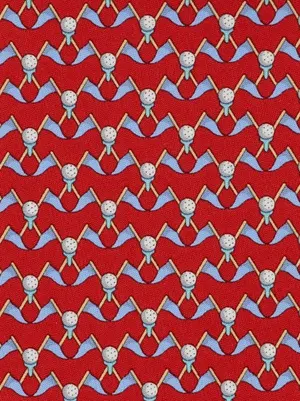 FERRAGAMO Club-print Silk Tie