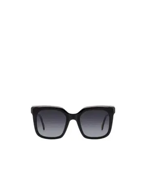 Carolina Herrera Square Frame Full Rim Sunglasses - Black