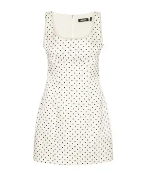ROTATE BY BIRGER CHRISTENSEN Polka-dot Dress - White