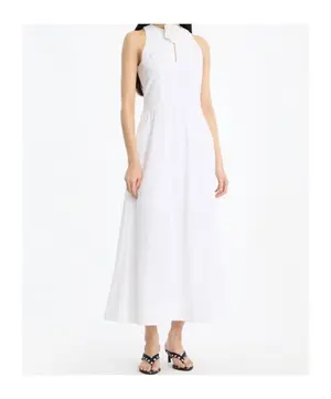 ROTATE BY BIRGER CHRISTENSEN Sleeveless Flower Midi Dress