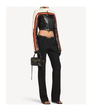 Balenciaga Bodies Fitted Biker Jacket