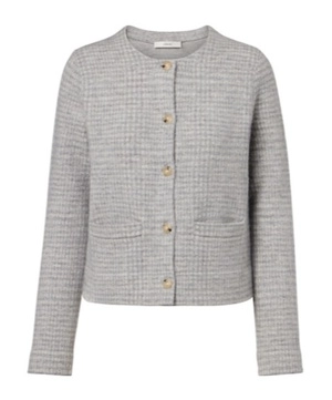 Vince Checked Wool And Cashmere Cardigan