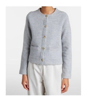 Vince Checked Wool And Cashmere Cardigan