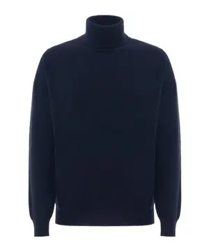 Malo Basic Turtleneck Knitwear - Black