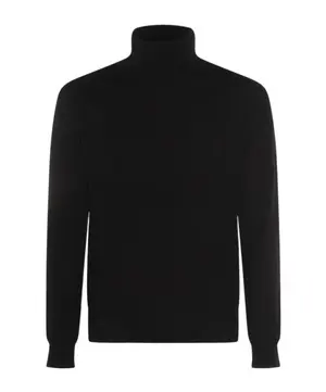 Malo Turtleneck Long-sleeved Jumper - Black