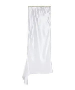 Celine Skirt In Viscose Satin - Optical White