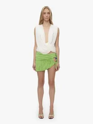 Christopher Esber Beach Glass Bubble Mini Skirt - Green
