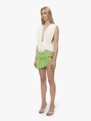 Christopher Esber Beach Glass Bubble Mini Skirt - Green