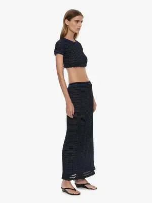 Christopher Esber Verano Stripe Knit Maxi Skirt