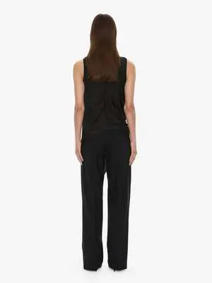 Christopher Esber Kacere Draped Sheer Viscose Top