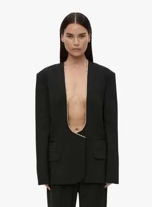Christopher Esber Retract Shawl Blazer - Black