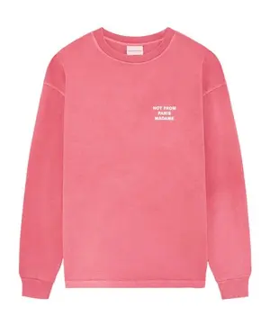Drole De Monsieur Drôle De Slogan Printed Long-sleeved T-shirt