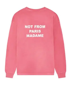 Drole De Monsieur Drôle De Slogan Printed Long-sleeved T-shirt