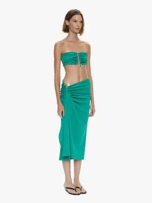 Christopher Esber Droplet Crystal Clasp Cascade Skirt