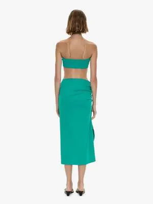 Christopher Esber Droplet Crystal Clasp Cascade Skirt