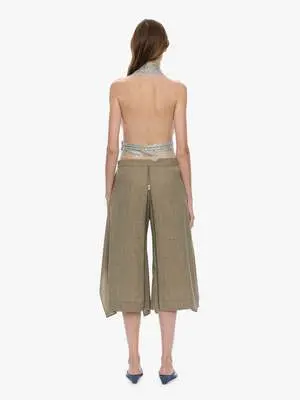 Christopher Esber Moonlit Patina Lace Scarf Top